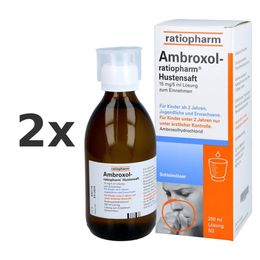 2x AMBROXOL-ratiopharm Hustensaft 250 ml
