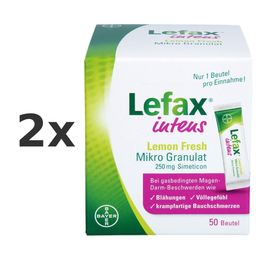 BAYER 2x Lefax intens Lemon Fresh Mikro Granulat 250 mg Simeticon 50 St