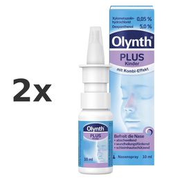 2x Olynth Plus 0,05%/5% f&uuml;r Kinder Nasenspray o.K. 10 ml