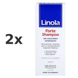 2x Linola Shampoo forte 200 ml