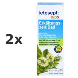 2x Tetesept Kinderbad Erk&auml;ltungszeit Bad Set 125 ml
