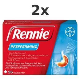 BAYER 2x Rennie Kautabletten 96 St