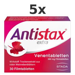 STADA 5x Antistax extra Venentabletten 30 St