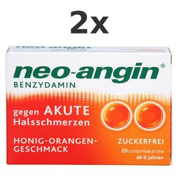 MCM KLOSTERFRAU Vertr. GmbH 2x NEO-ANGIN Benzydamin akute Halsschmerz.Honig-Oran. Set 20 St