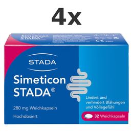 4x Simeticon STADA 280 mg Weichkapseln Set 32 St