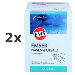 2x Emser Nasensp&uuml;lsalz physiologisch Btl. 100 St