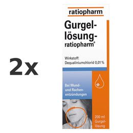 2x GURGELL&Ouml;SUNG-ratiopharm 200 ml