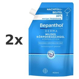 BAYER 2x Bepanthol Derma mildes K&ouml;rperwaschgel 400 ml