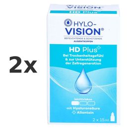 OmniVision GmbH 2x HYLO-VISION Hd Plus Augentropfen 30 ml