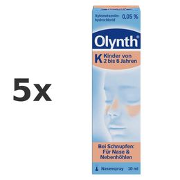 5x Olynth 0,05% f&uuml;r Kinder Nasendosierspray 10 ml
