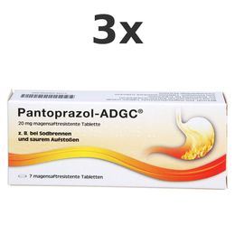 3x Pantoprazol Adgc 20 mg magensaftres.Tabletten 7 St