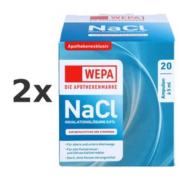 2x WEPA Inhalationsl&ouml;sung NaCl 0,9% Set 100 ml