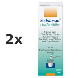 STADA 2x Sedotussin Hustenstiller Tropfen 30 ml