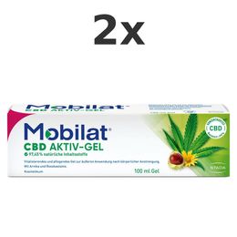 STADA Mobilat Aktiv-Gel: vitalisierend, beruhigend, pflegend. F&uuml;r beanspruchte K&ouml;rperpartien. Doppelpackung (2x 100ml) 200 ml