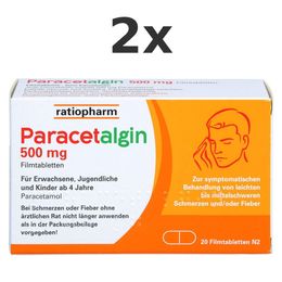 ratiopharm 2x Paracetalgin 500 mg Filmtabletten 20 St
