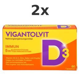 Wick 2x Vigantolvit Immun Filmtabletten 60 St