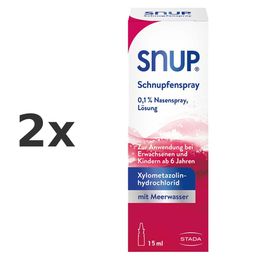 STADA 2x Snup Schnupfenspray 0,1% Nasenspray 15 ml