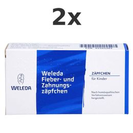 2x Weleda Fieber- und Zahnungsz&auml;pfchen 10 St