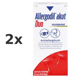 2x Allergodil akut Duo 4ml At akut/10ml Ns akut 1 St