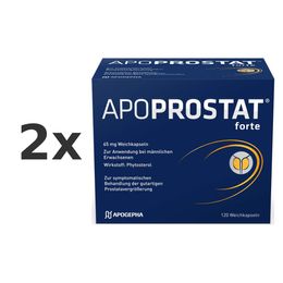 2x Apoprostat forte 65 mg Weichkapseln Set 120 St