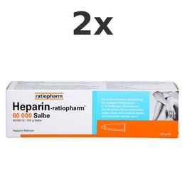 2x HEPARIN-ratiopharm 60.000 Salbe 150 g