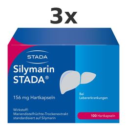 3x Silymarin STADA 156 mg Hartkapseln 100 St
