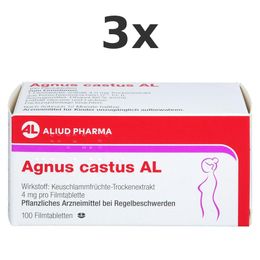 ALIUD 3x Agnus castus Al bei Rythmusst&ouml;rungen der Regel 100 St