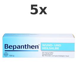 BAYER 5x Bepanthen Wund- und Heilsalbe 100 g