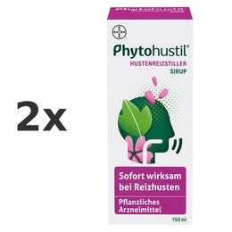 BAYER 2x Phytohustil Hustenreizstiller Sirup 150 ml