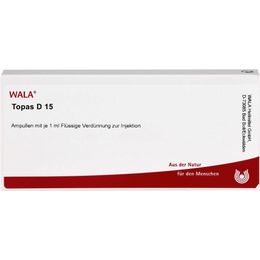 WALA Topas D 15 Ampullen 10X1 ml