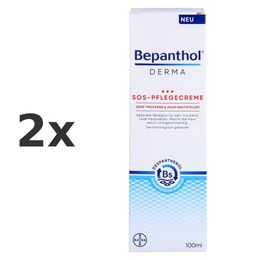 BAYER 2x Bepanthol Derma SOS-Pflegecreme 100 ml