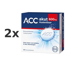 HEXAL&reg; ACC akut 600 mg Hustenl&ouml;ser Doppelpackung (2x 40St) 80 St