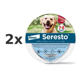 Seresto Halsband f&uuml;r gro&szlig;e Hunde ab 8 kg Doppelpackung (2x 1St) 2 St