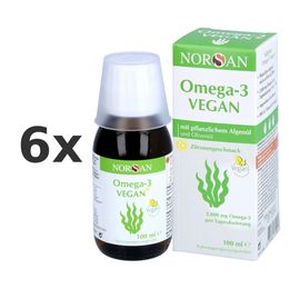 6x Norsan Omega-3 vegan fl&uuml;ssig 100 ml