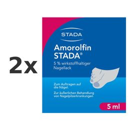 2x Amorolfin STADA 5% wirkstoffhaltiger Nagellack Set 5 ml