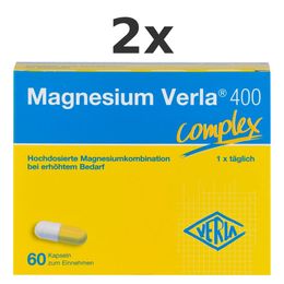 Verla-Pharm Arzneimittel GmbH & Co. KG 2x Magnesium Verla 400 Kapseln 60 St