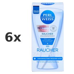 6x Perlweiss Raucher Zahnwei&szlig; Zahncreme 50 ml