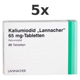 5x Kaliumiodid Lannacher 65 mg Tabletten 20 St