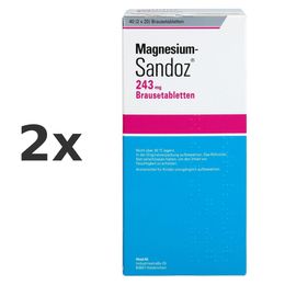 HEXAL&reg; 2x Magnesium Sandoz 243 mg Brausetabletten Set 40 St