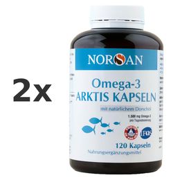 2x Norsan Omega-3 Arktis Kapseln 120 St