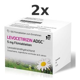 2x Levocetirizin Adgc 5 mg Filmtabletten 100 St