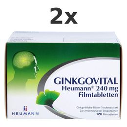 2x Ginkgovital Heumann 240 mg Filmtabletten 120 St