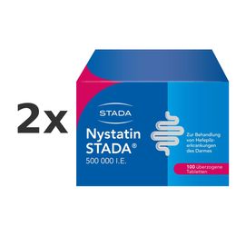 2x Nystatin STADA 500.000 I.E. &uuml;berzogene Tab. Set 100 St