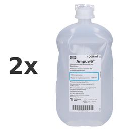 Fresenius 2x Ampuwa Plastikflasche Injektions-/Infusionslsg. Set 10000 ml