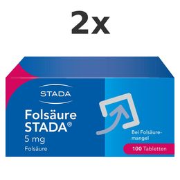 2x Fols&auml;ure STADA 5 mg Tabletten 100 St