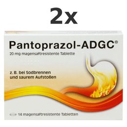 2x Pantoprazol Adgc 20 mg magensaftres.Tabletten Set 14 St