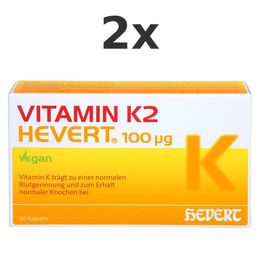 2x Vitamin K2 Hevert 100 ?g Kapseln Set 60 St