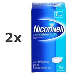 2x Nicotinell Lutschtabletten 1 mg Mint 96 St