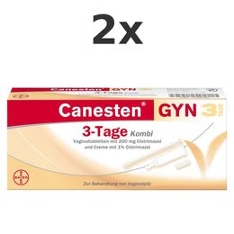 BAYER 2x Canesten Gyn 3 Kombipackung 1 P
