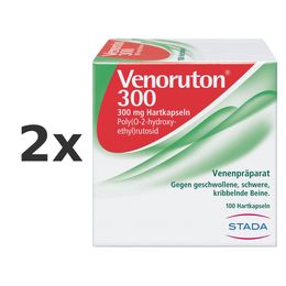 STADA 2x Venoruton 300 Hartkapseln 100 St
